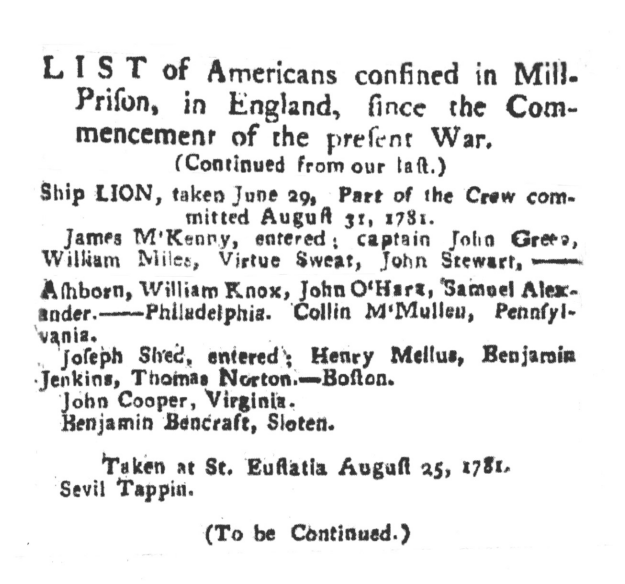 Privateers and Prisoners: The Story of Joseph Ashburn and John ...